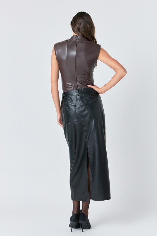 Brown Leather Bodysuit – NOLA BOO