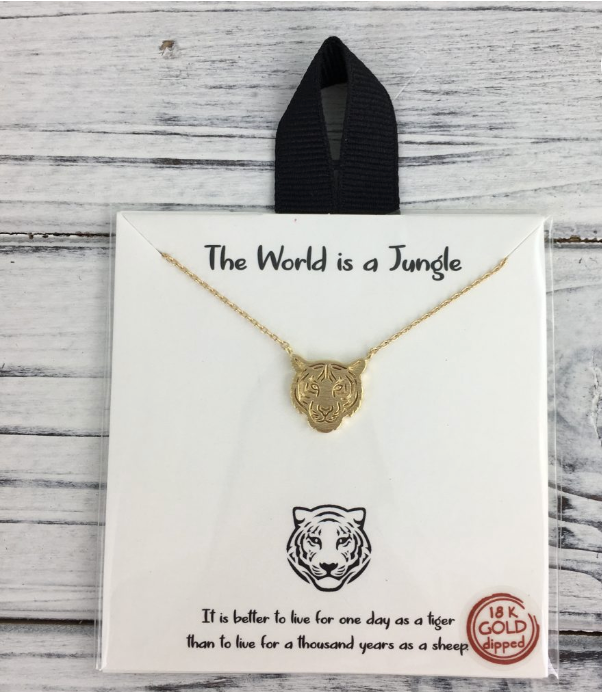 Tiger Head Chain Necklace – NOLA BOO